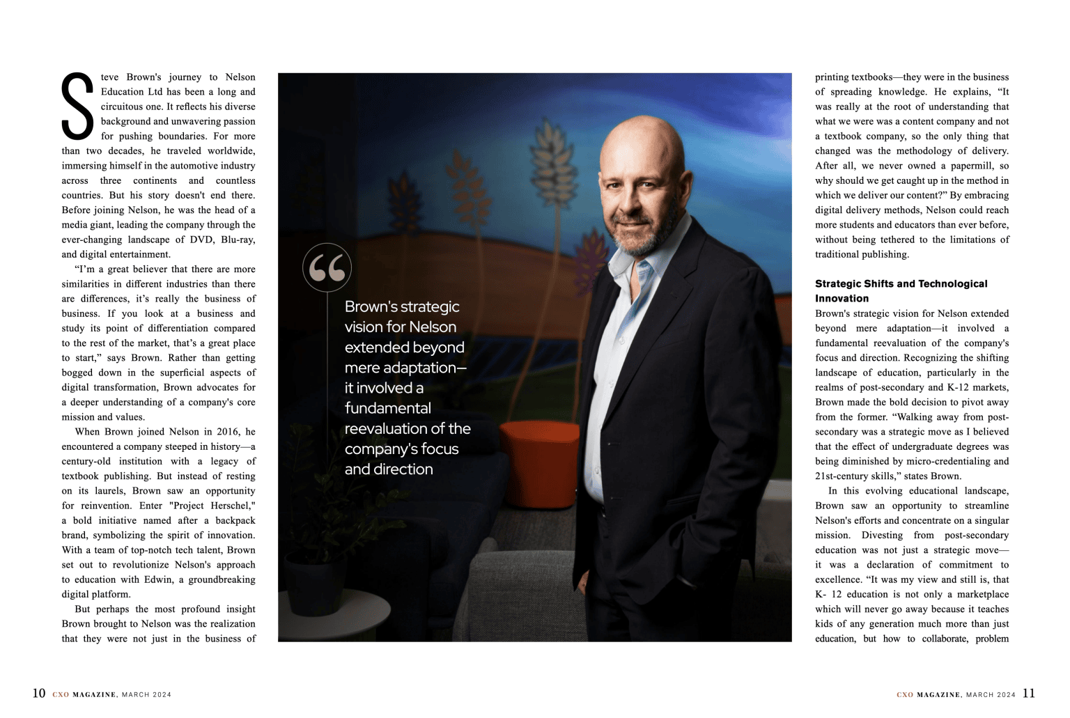 Magazine Cover Shoot - Steve Brown - CXO Magazine